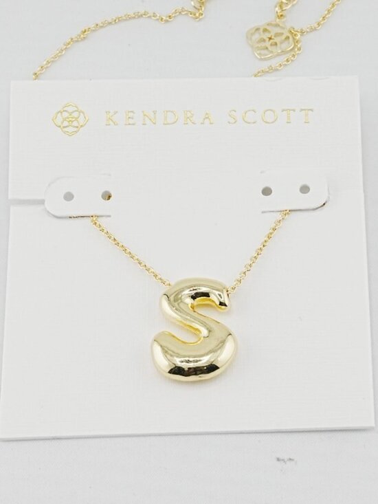 Kendra Scott | Jewelry | Kendra Scott Polished Letter Necklace | Poshmark